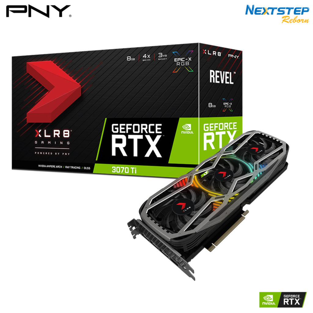PNY GeForce RTX 3070 Ti 8GB XLR8 Gaming REVEL EPIC-X RGB Triple Fan ...