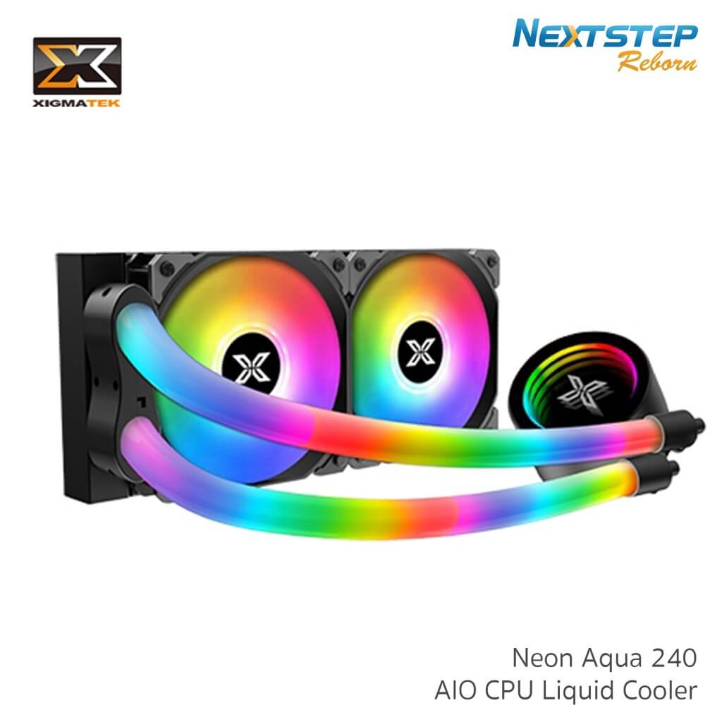 LIQUID COOLING XIGMATEK NEON AQUA 240 (ระบบน้ำปิด 2 ตอน) | NextStep ...