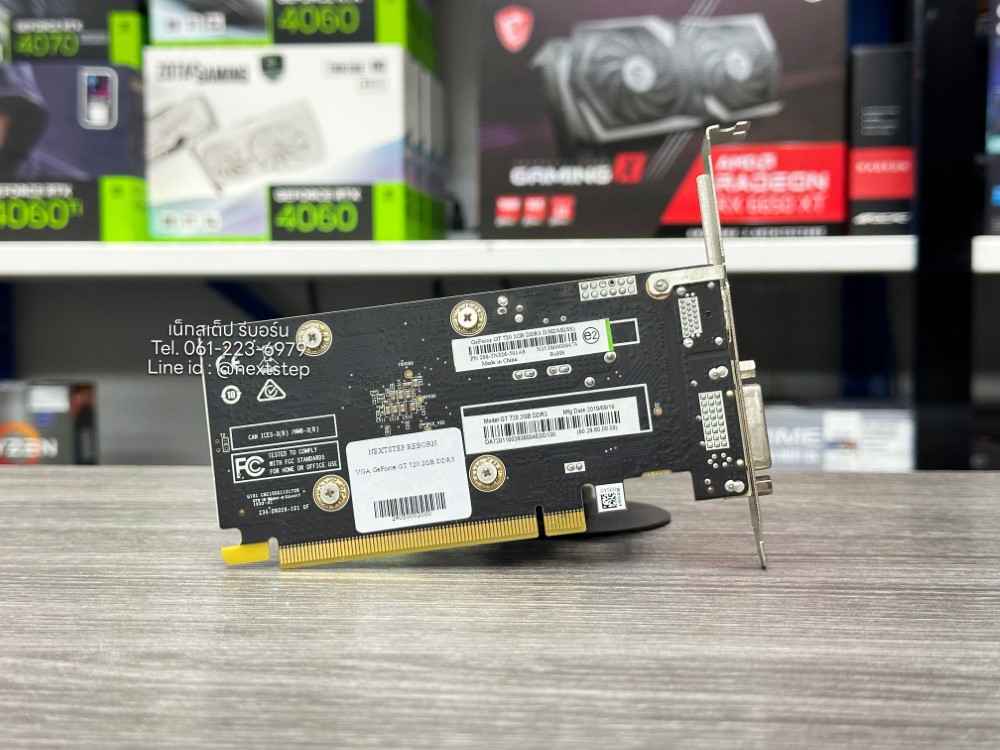(มือสอง) Nvidia GeForce GT 720 2GB GDDR3 64Bit การ์ดจอ Low Profile ขา ...